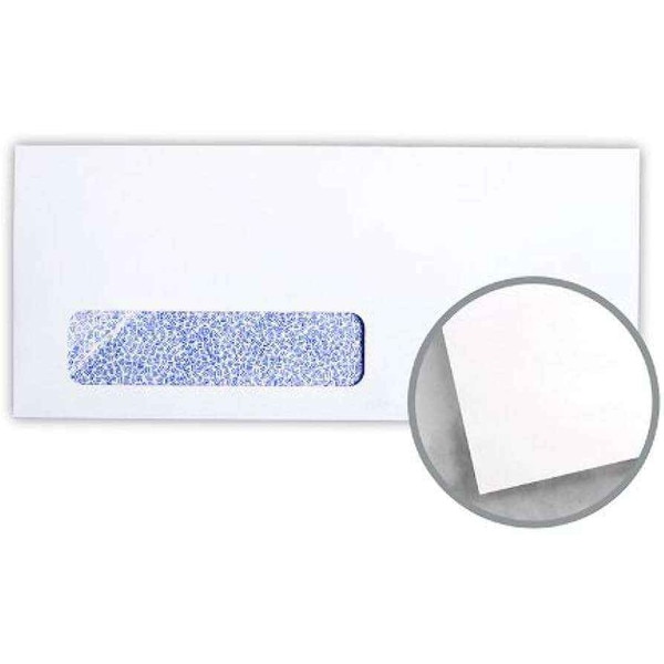 #10-24# White Wove Tint Window Envelope Hard Box